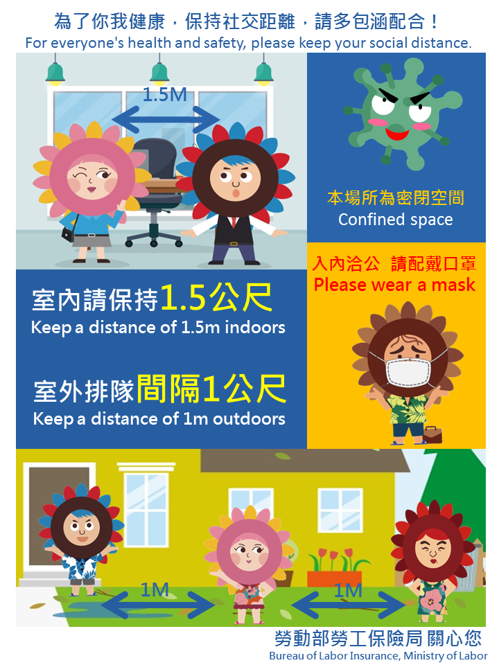 勞動部勞工保險局全球資訊網 最新訊息 勞保局各辦事處4月6號起全面實施進入洽公辦公區民眾須帶口罩